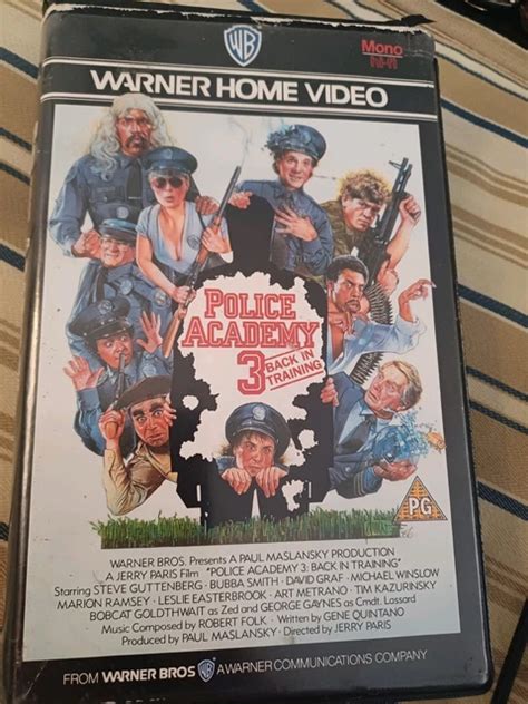 Police Academy 3 Back In Training 1986 Vhs Warner Big Box Ex Rental
