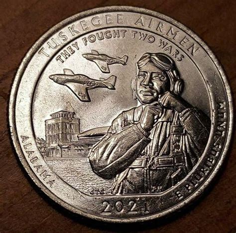 2021 P Tuskegee Airmen Quarter With Burning Building Errorstrike