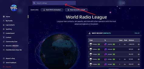 Wrl Feature Highlight Global Callsign Search World Radio League