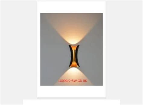 Led Aluminium Brass Up Down Wall Light 6 W Stores And Super Markets At