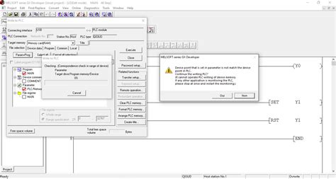 device point error between parameter and plc mitsubishi forums