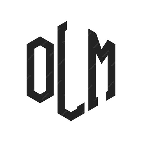 Premium Vector Olm Logo Design Initial Letter Olm Monogram Logo Using Hexagon Shape