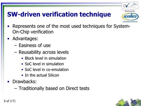 Ppt Bringing Constrained Random Into Soc Sw Driven Verification