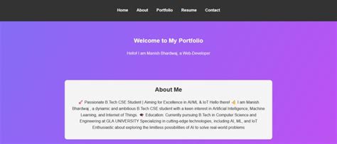 Manish Bhardwaj On Linkedin Internship Webdevelopment Portfolio Webdesign Frontend Html Css