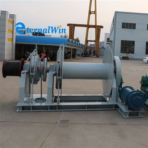 Ship Deck Equipment Vessel Mooring Windlass With Electric Tug Winch Vessel Mooring Windlass