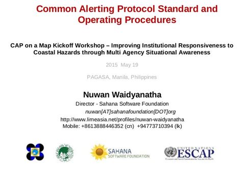 Common Alerting Protocol And Procedures