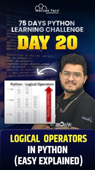 Logical Operators In Python 2075days 🔥 All Videos Are Here👉 Pythonlearningchallenge Youtube