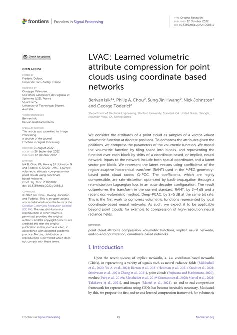 pdf lvac learned volumetric attribute compression for point clouds