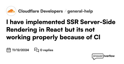I Have Implemented Ssr Server Side Rendering In React But Its Not