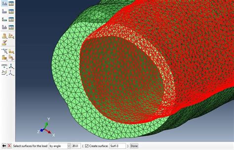 Abaqus Python How To Automate Surface Creation By Angle On An Orphan