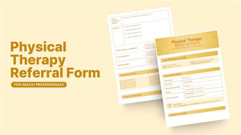Physical Therapy Referral Form Free Docs Template — Slidescarnival
