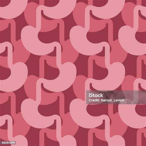 위 패턴입니다 배경 배 내부 장기 텍스처입니다 원활한 의료 장식입니다 벡터 일러스트 레이 션 패턴에 대한 스톡 벡터 아트 및