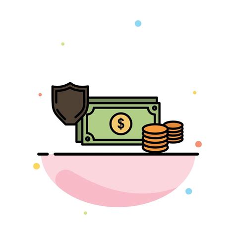 Dollar Business Coins Finance Gold Money Payment Abstract Flat Color Icon Template 13336418