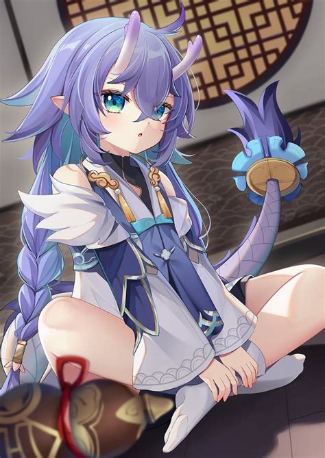 Bailu Honkai And More Drawn By Ikazu Danbooru