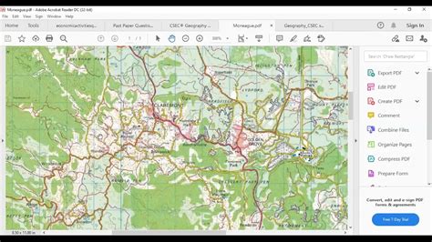 Csec Cxc Geography Map Reading Moneague Jamaica Youtube