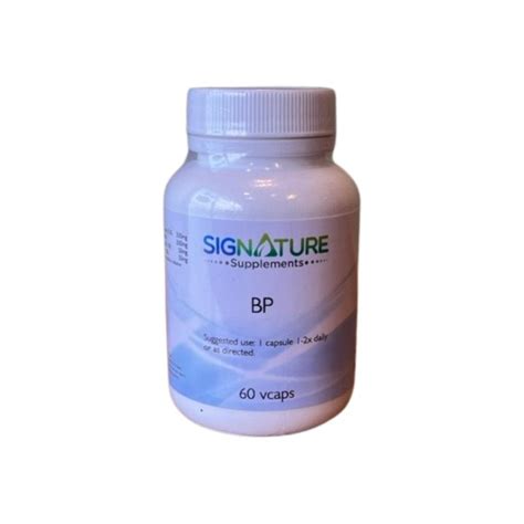 Bp Formula Signature 60 Capsules Essential Health Natural Wellness
