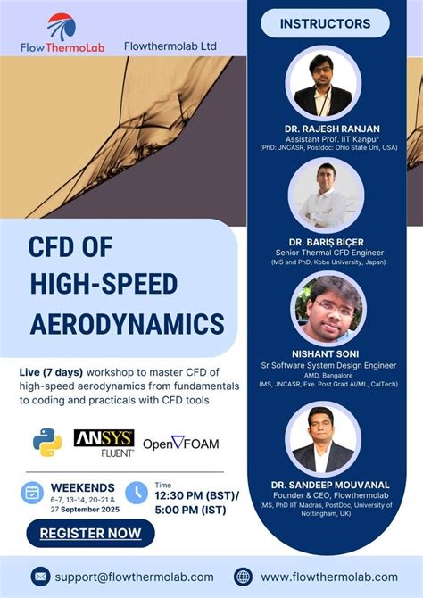 Cfd Highspeedaerodynamics Aerodynamics Aerospaceengineering Ansys Openfoam Python