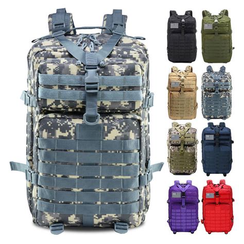 Military Tactical Backpacks Molle Army Assault Pack 3 Day Bug Out Bag