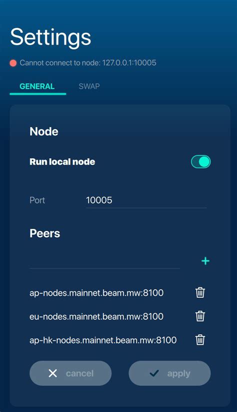 Settings Button Apply Doesn T Available After Switching To Local Node When Node Remote