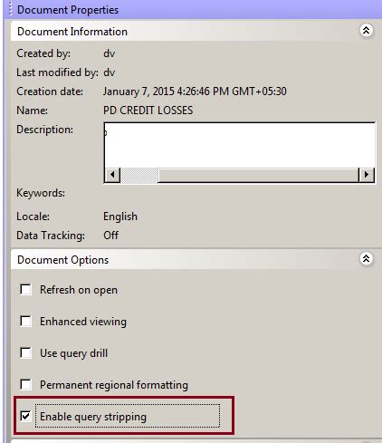 Query Stripping In BO Reports DWBI Castle