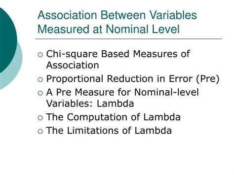 Ppt Association Between Variables Measured At Nominal Level Powerpoint Presentation Id 2923084