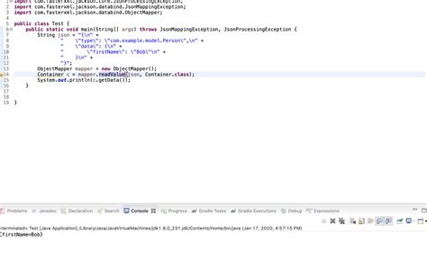 Java Deserialize Json With Only Canonical Type String Using Jackson
