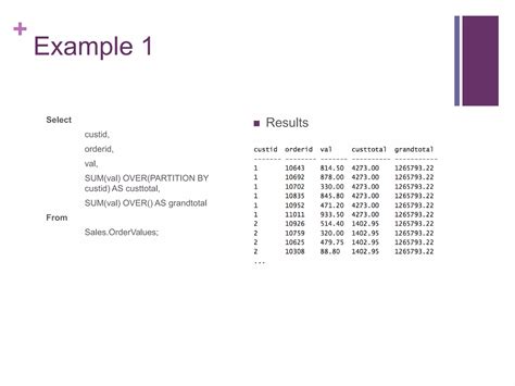 Window Aggregate Functions Ppt