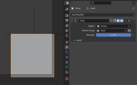 Transforms Hooking Empty To A Plane Blender Stack Exchange