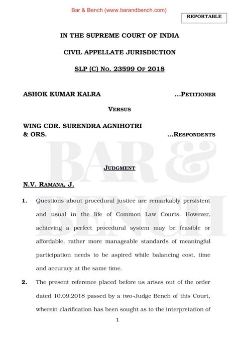 Pdf Barandbench Import 2019 11 Ashok Ashok Kumar Kalra