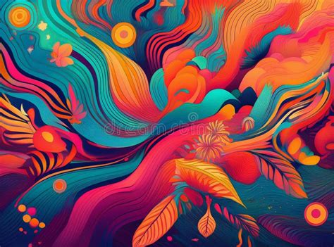 Colorful Background Vibrant And Dynamic Abstract Design Stock Illustration Illustration Of