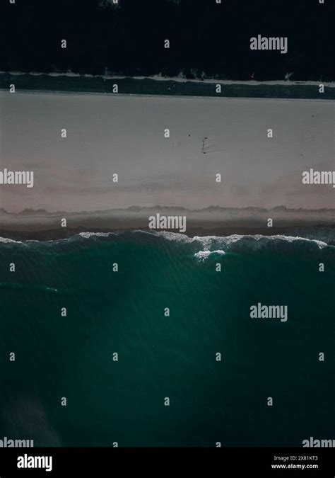 Ariel Shot Of Sandbanks Beach Stock Photo Alamy