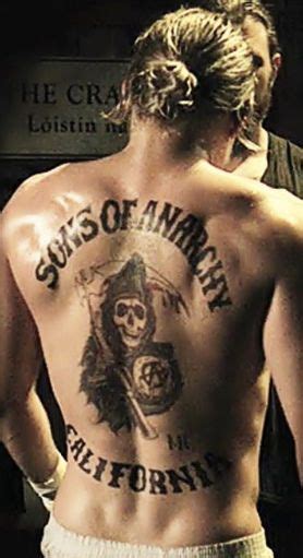 Sons Of Anarchy Back Tattoo