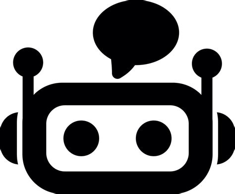 Chatbot Glyph Icon 9168758 Vector Art At Vecteezy