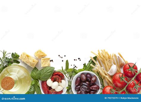 Italian Food Background Stock Image Image Of Linguine 79273379