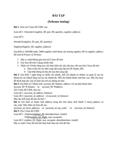 bt schema tuning pdf