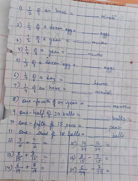 Grade 4 Fraction Worksheet External Assignment Teachmint