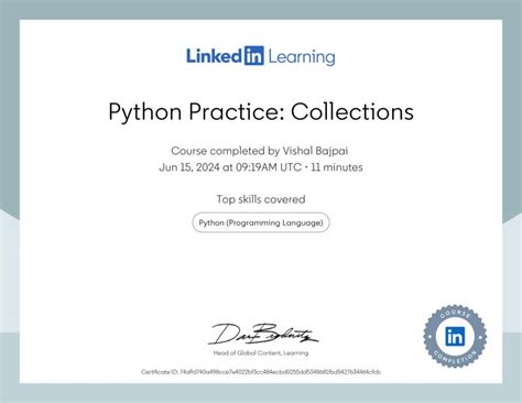 vishal bajpai on linkedin python learning programming