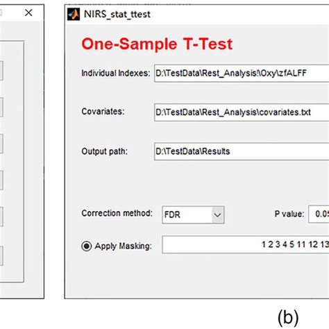 Group Level Analysis Interfaces A The Main Gui For Group Level