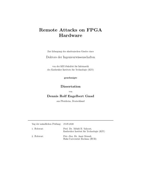 Remote Attacks On Fpga Pdf Analog To Digital Converter Electronic Circuits