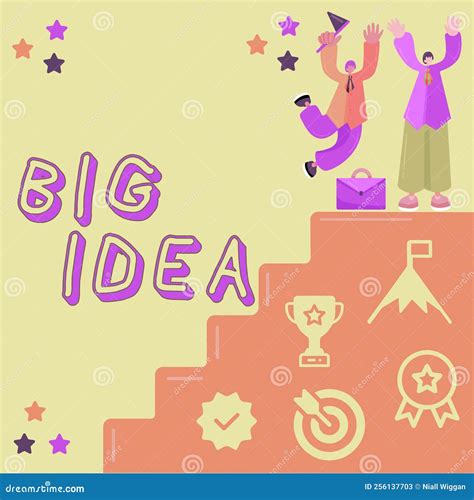 Text Sign Showing Big Idea Concept Meaning Having Great Creative Innovation Solution Or Way Of
