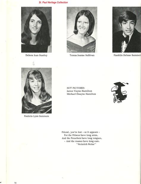 Remembering The 1973 74 School Year At St Paul High School Part 1