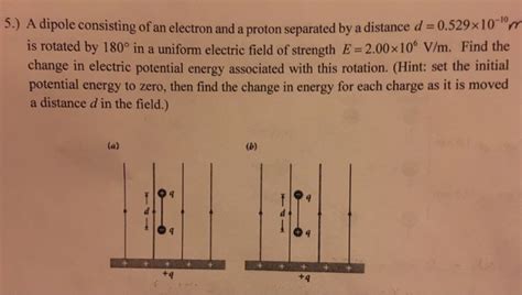 Solved A Dipole Consisting Of An Electron And A Proton