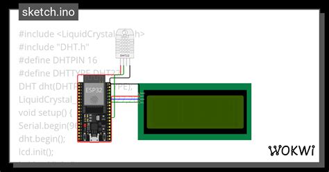 Dht22lcdi2cesp121267191 Wokwi Esp32 Stm32 Arduino Simulator
