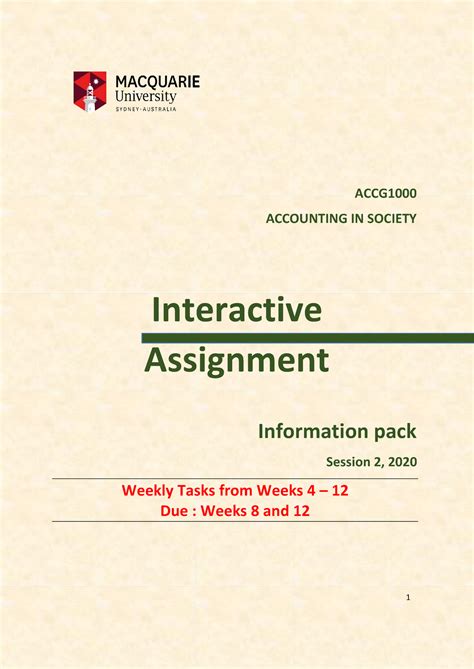 Interactive Assignment Information Pack S2 2020 Warning Tt Undefined Function 32 Warning