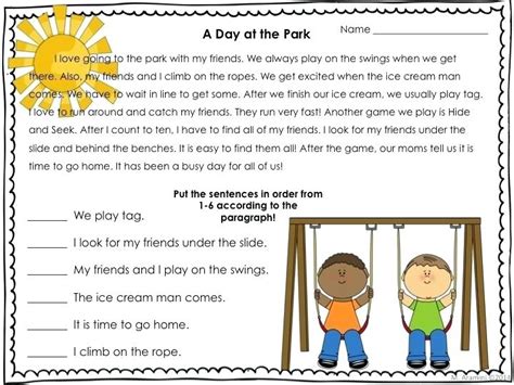 Sequencing Worksheets For 2nd Grade