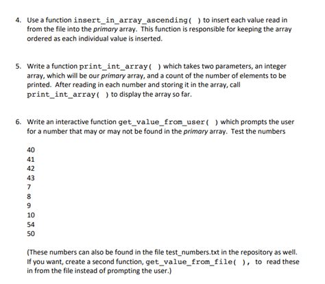 Solved Problem Specification 1 Create A Primary Array That