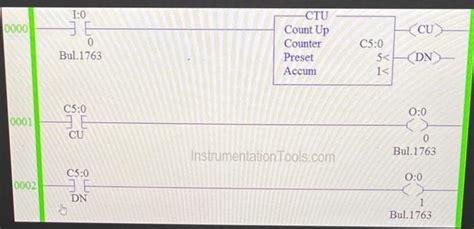 Solved Show Ladder Logic Diagram For The Counters Below An