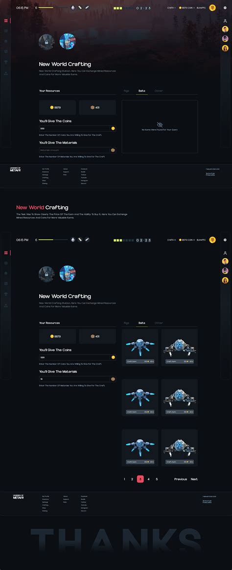 Nft Game Project Uiux Design Metaverse On Behance