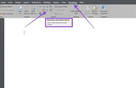 چطور یک لیست کشویی Drop Down در Word اضافه کنیم اپ خونه