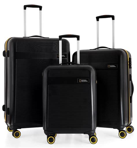 Комплект чемоданов National Geographic N-2004 Set Black, купить по ...